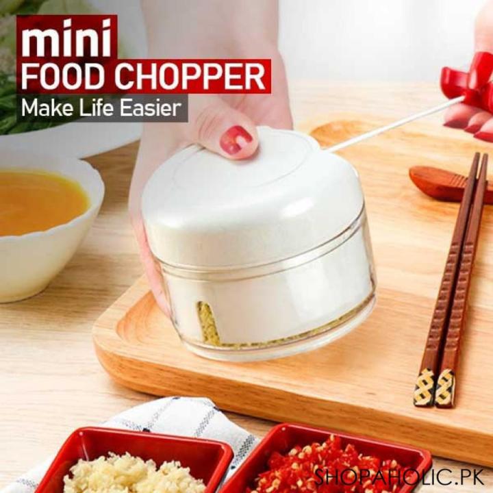 Mini Speedy Chopper -Manual Hand Pull Vegetable & Meat Mini Turbo ...