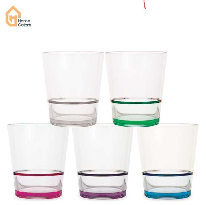 Trendy and Elegant Acrylic Drinking Glass Set Stylish Durable Reusable ...