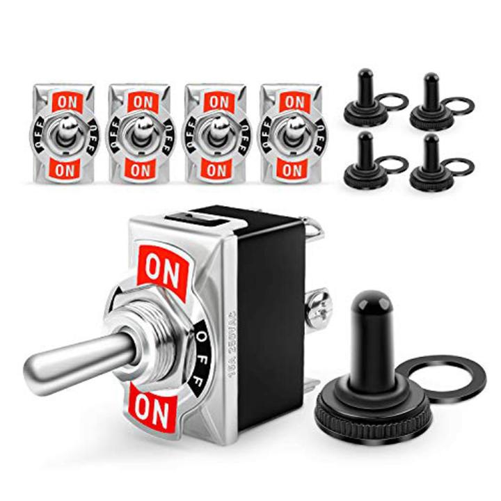 Heavy Duty Rocker Toggle Switch 15a 250v 20a 125v SPST Pin On/off ...