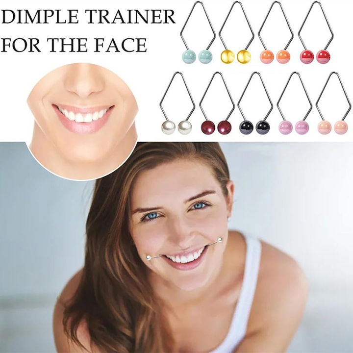 Stainless Steel Dimple Trainer Facial Beauty Tools Pearl Face Muscle ...