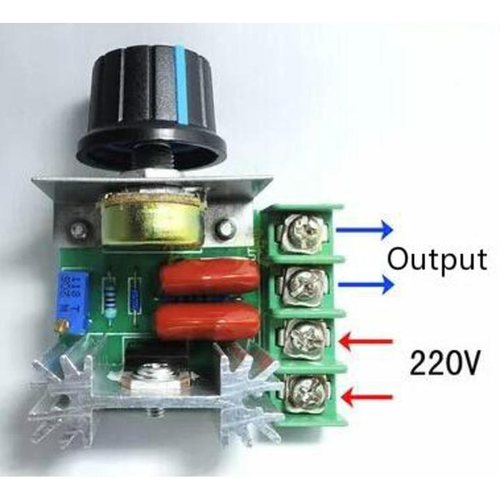 2000W Motor Controller AC 50-220V 25A SCR High-power Electronic Voltage ...