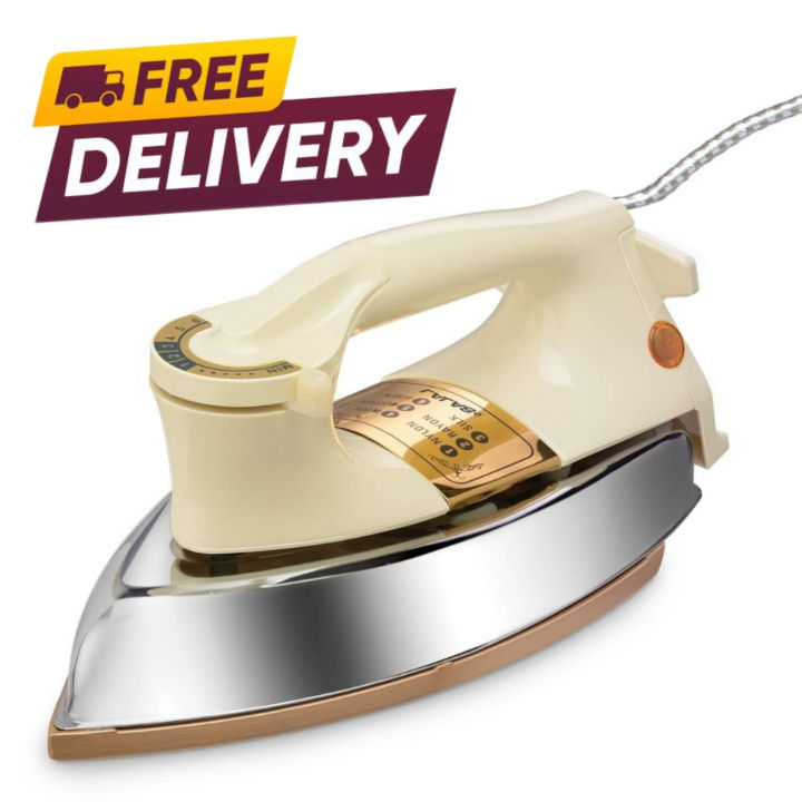 Premium Quality Iron – Heavy Weight Dry Iron for Clothes – Non-Stick ...