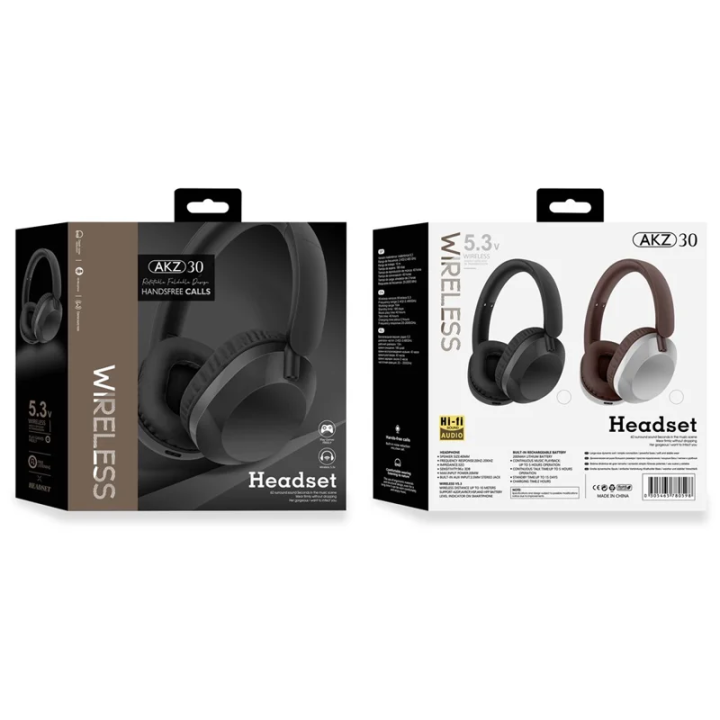 AKZ-30 Over-Ear Bluetooth 5.3 Headphones | Daraz.pk
