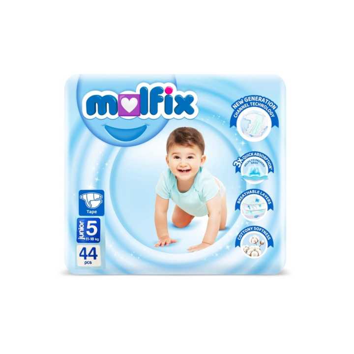 MOLIFIX DIAPERS SIZE 5 JUNIOR 44 PCS JUMBO PACK | Daraz.pk