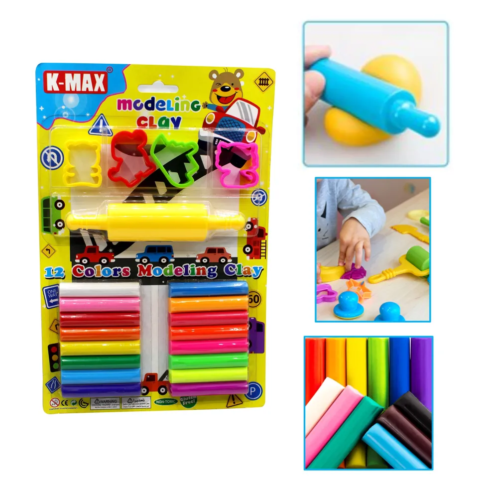 Modeling Clay Clay for Kids Modeling Clay for Kids Polymer Clay Clay Set Air Dry Clay Modeling Clay Set Sand Clay Kids Molding Clay Daraz.pk