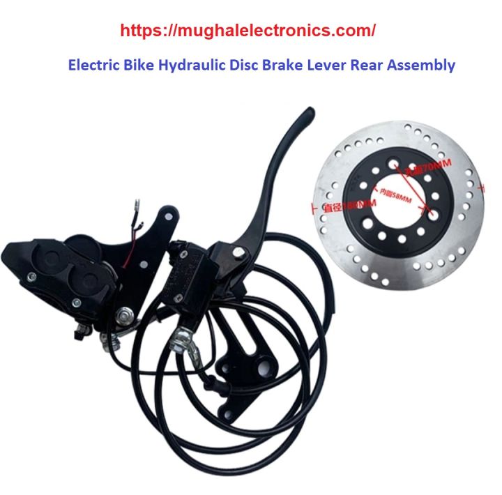 Electric Bike Hydraulic Disc Brake Assembly Strong Braking Rear Brake ...