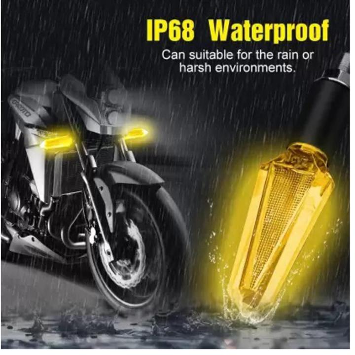 4 pcs crystal indicator Lamp indicator for All bike motorcycle ...
