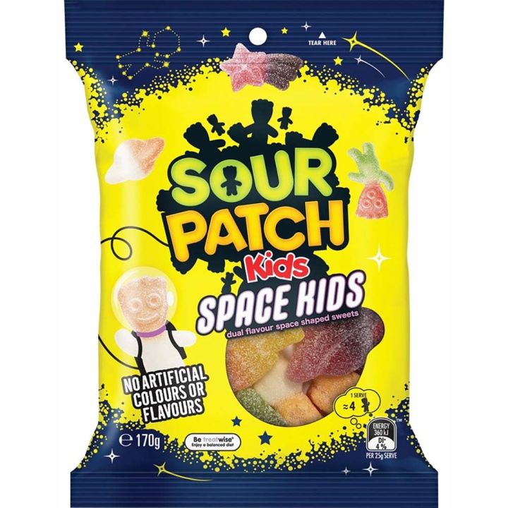 CANDIES | SOUR PATCH KIDS SPACE KIDS DUAL FLAVOR SPACE SHAPED SWEETS ...