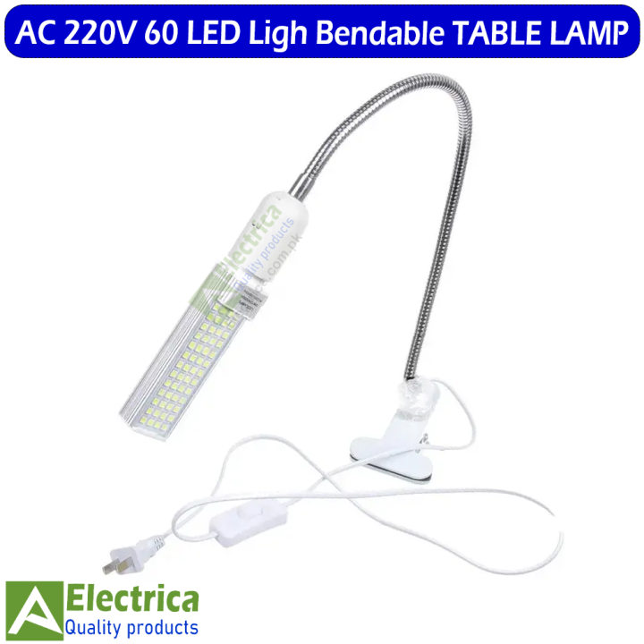 60 Smd Led Bendable Light Lamp 220v Magnetic Base Gooseneck Sewing ...