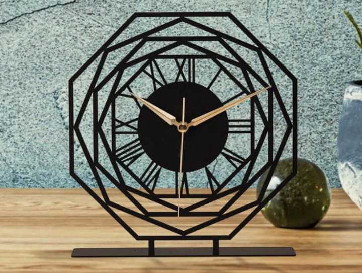 Good Quality Table wooden Clock For Home And Office Decor Nice Shape ...