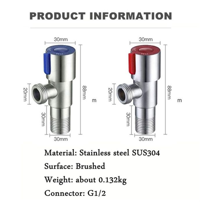 Angle Tee Cock, Angle stop valve Single Outlet (1/2x1/2) , Hot and Cold ...