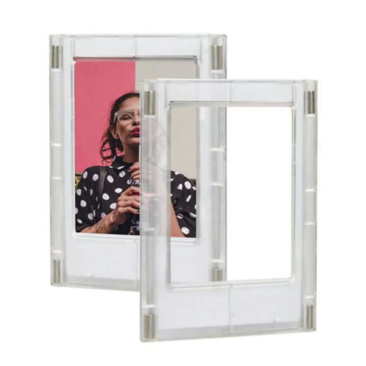 3-Inch Mini Photo Frame Magnet Design Transparent Magnetic Picture ...