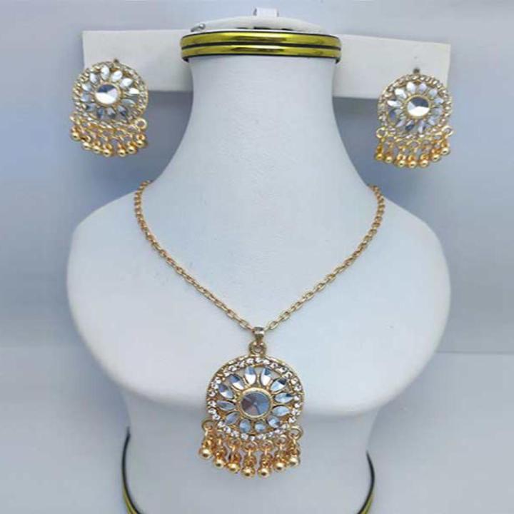 Zeverat Stylish Necklace Fashion Jewelry Set With Earrings For Girls ...