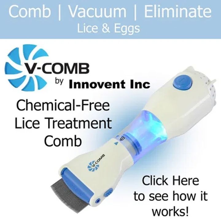 Electric Lice Removal Comb – Safe & Painless Anti-Lice Machine for Hair ...