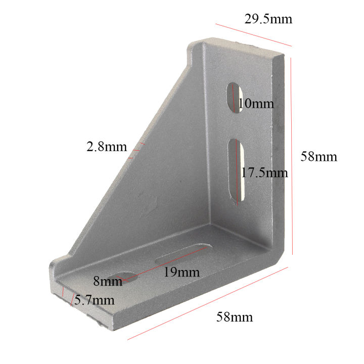 daily tools Suleve? AJ30 30×60mm Aluminum Angle Corner Joint Connector Right Angle Bracket ...