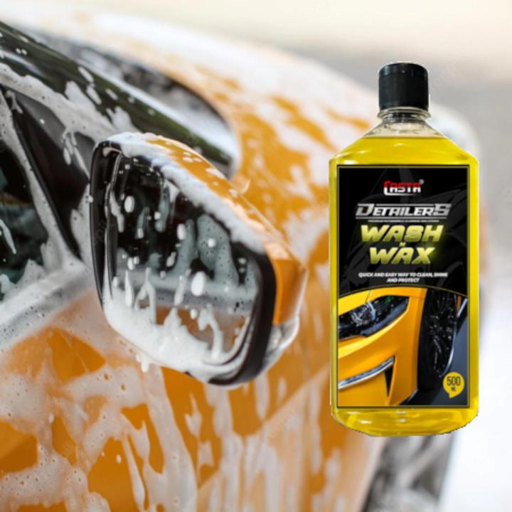 Casta detailer car wash shampoo & wax 500 ml | Daraz.pk