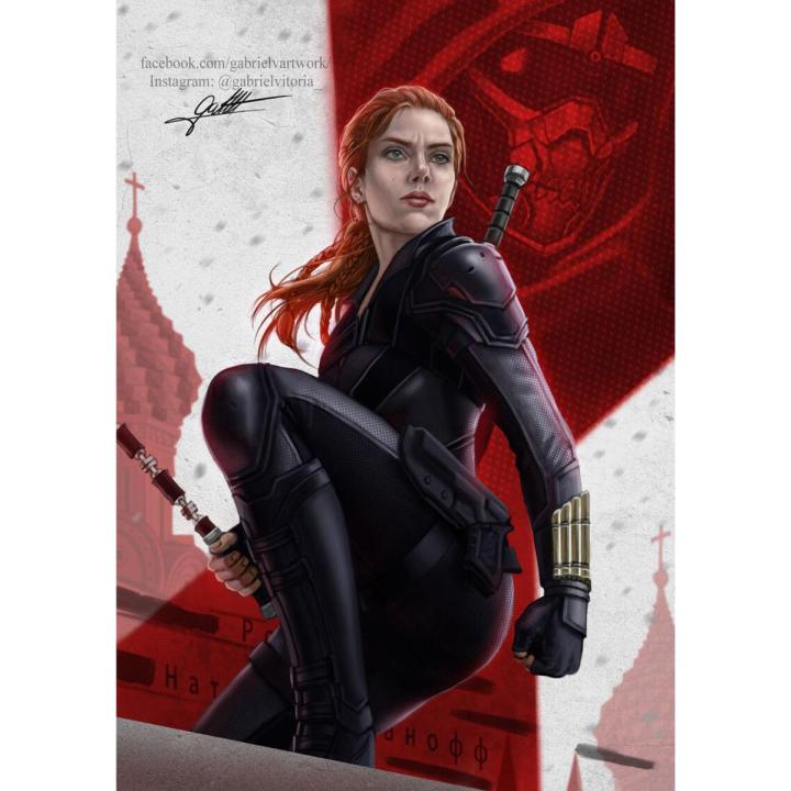Black Widow Natasha Romanoff The Avengers by the Marvel MCU 2.0 Multiverse Fan Posters Vinyl ...