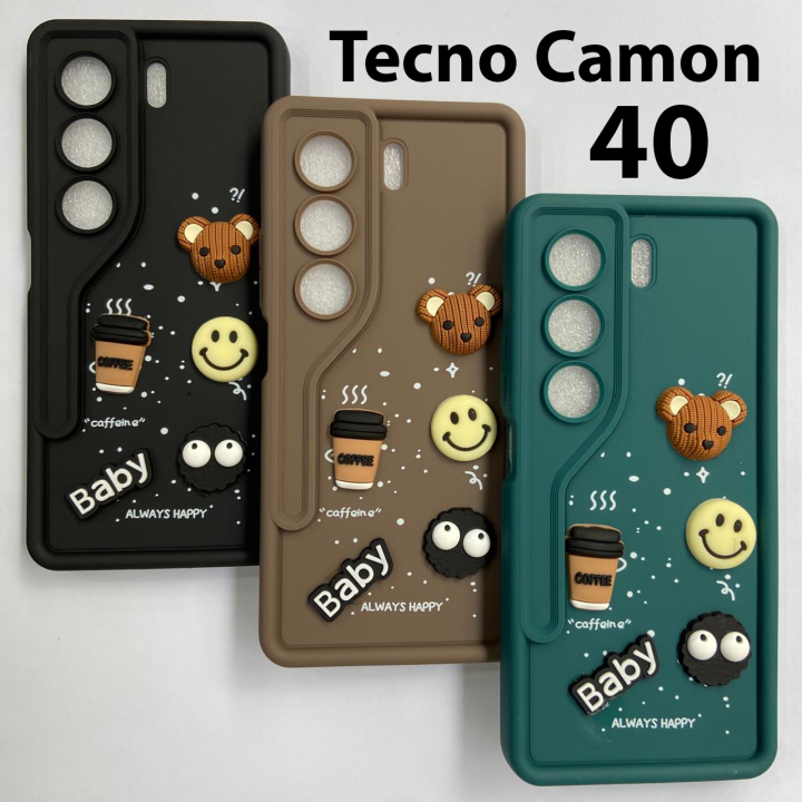 Tecno Camon 40 – Baby Caffeine Theme Back Cover for Girls, Kids ...