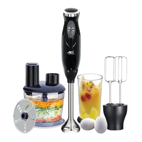 Anex AG-140 Deluxe Hand Blender with Beater & Chopper | 300W Powerful ...
