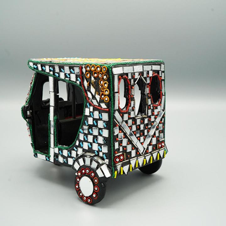 Handmade traditional auto rakshaw with mirror work | Daraz.pk