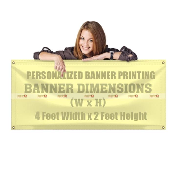 Personlized Panafle PVC Banner Print | Size: 2x4 Feet (24x48 Inches ...