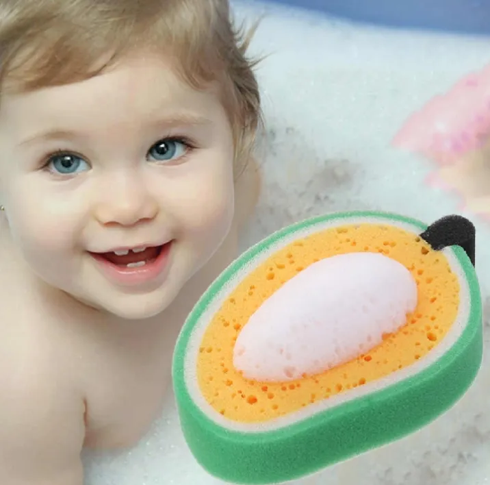 NewBone Baby Body Sponge Cute Fruit Shaped Bath Body Sponge Cleaning ...