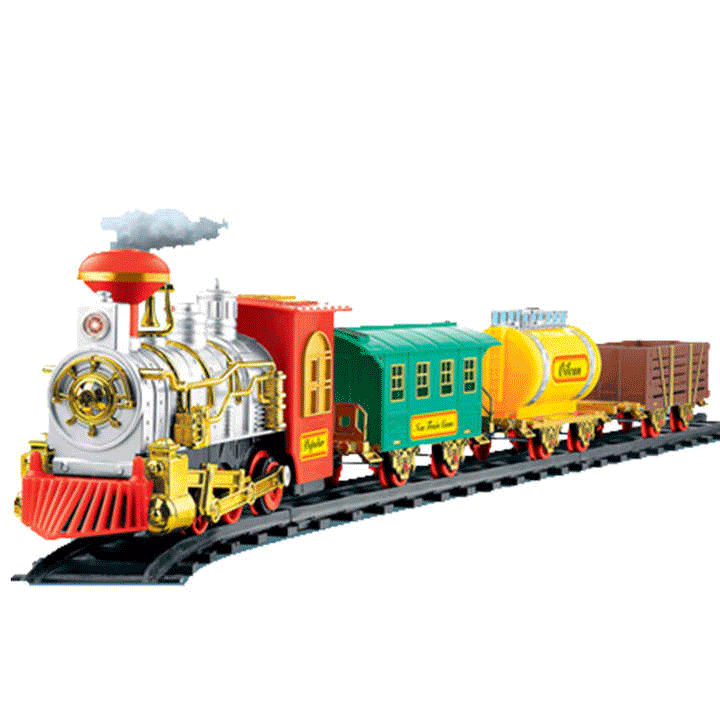 Classic Train Toys, Smoky Train Track Toy Set classic train With light ...
