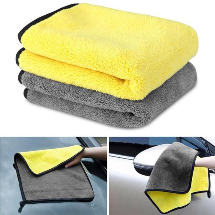 Double Sided Super Absorbent Car Wash Microfiber Car Cleaning towels ...