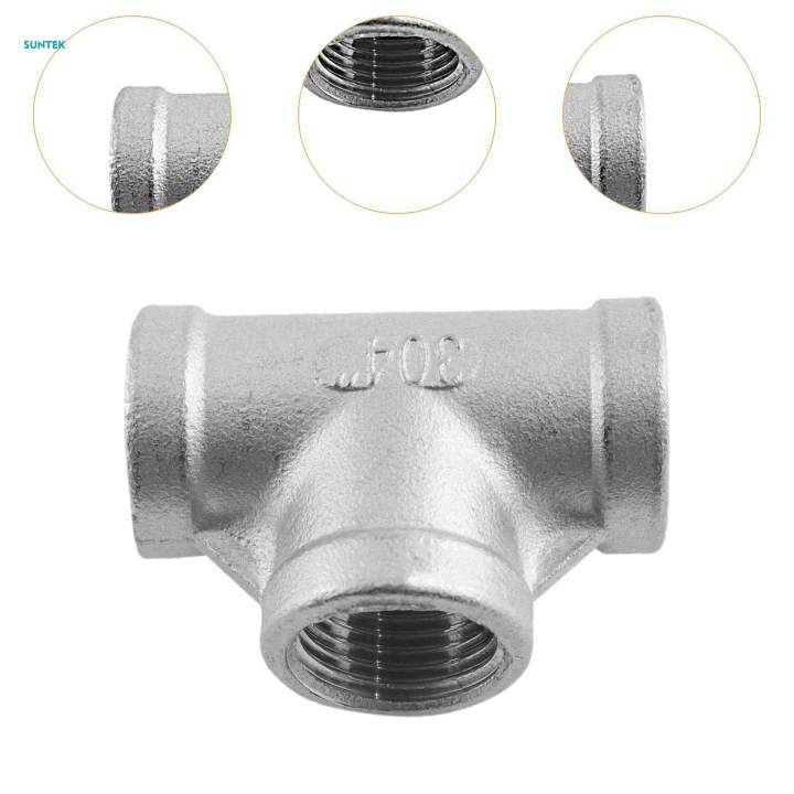Straight Thread 3 Way Pipe Fitting Tee Fittings Food Grade Hose ...