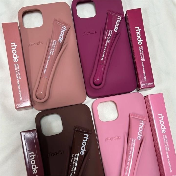 Rhode DIY Lipstick Silicone Toast Case for iPhone 16 15 13 11 14 12 Pro ...