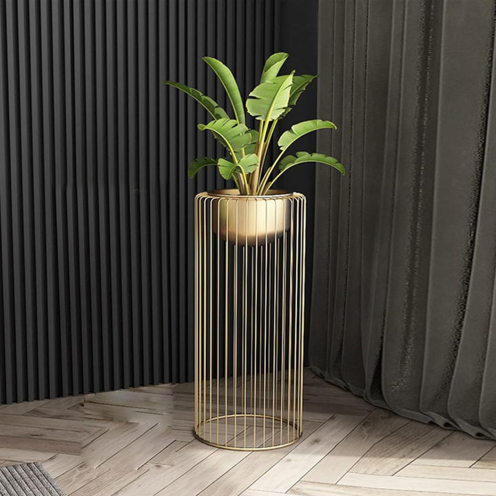 Planters Stand with Round Pots, Planter Flower Lining Stand for Indoor ...