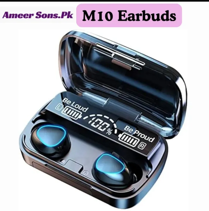 M10 Air buds Wireless Bluetooth EarBuds Stereo Earphones with Power ...