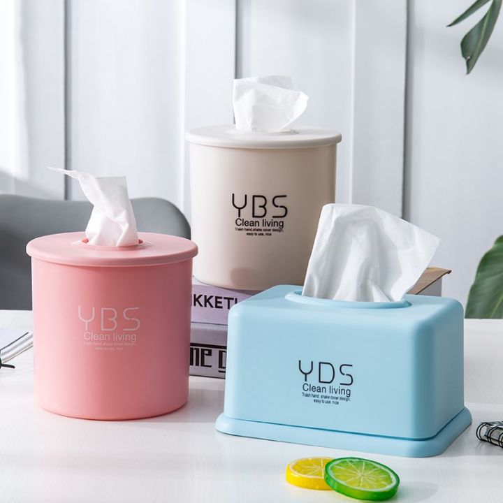 Home dining table tissue box draw paper box storage toilet paper box ...