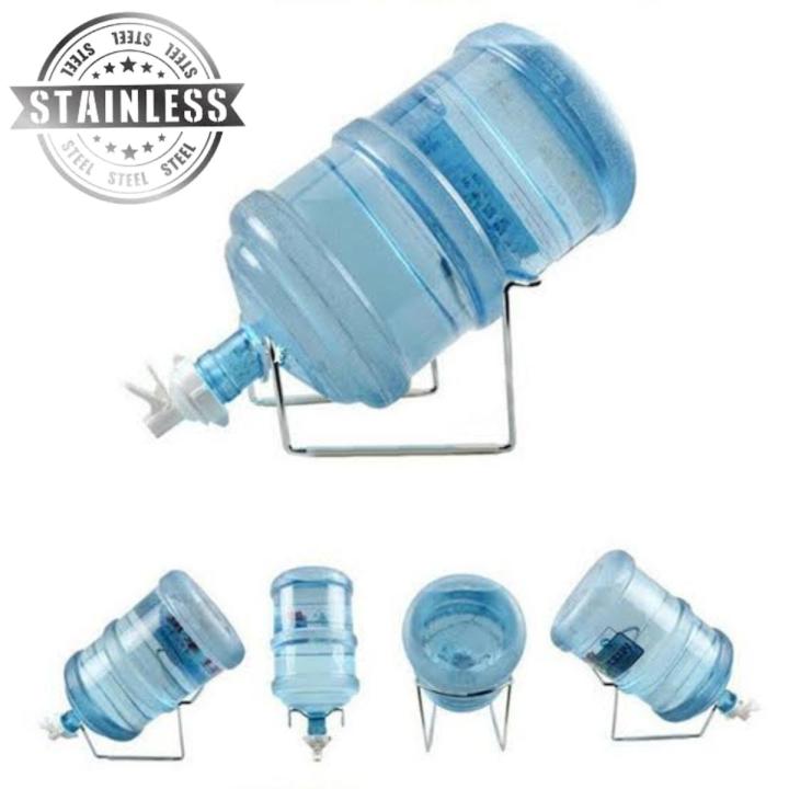 3-5 Gallon Water Bottle Stand and Tap | Steel Stainless Stand and ...