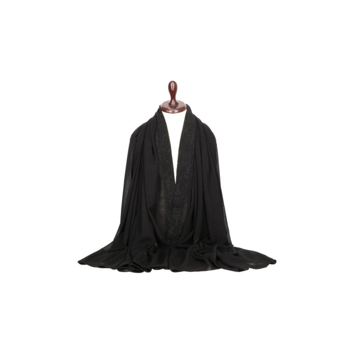 Namaz Chadar Black Dupatta Wide Hijab/scarf For Women D Shape Chaddar ...