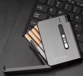 Premium Gas Lighter Integrated Original Cigarette Box Case with ...