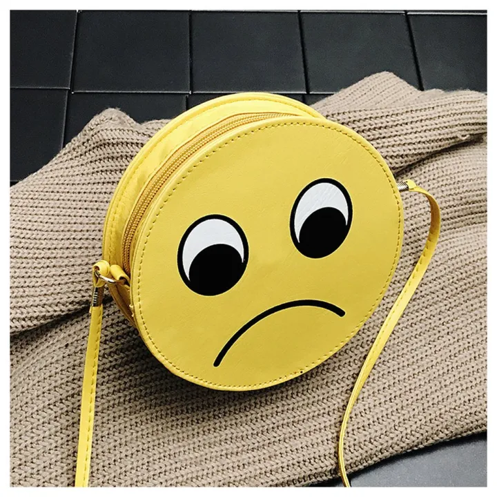 Women Cute Bag Emoticon Handbag Crossbody Chain Shoulder Purse Handbag ...