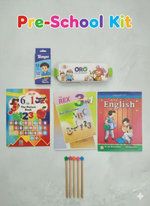 Pre-School Learning Set for Kids | 3IN1 Book + Picture Book + Tracing ...