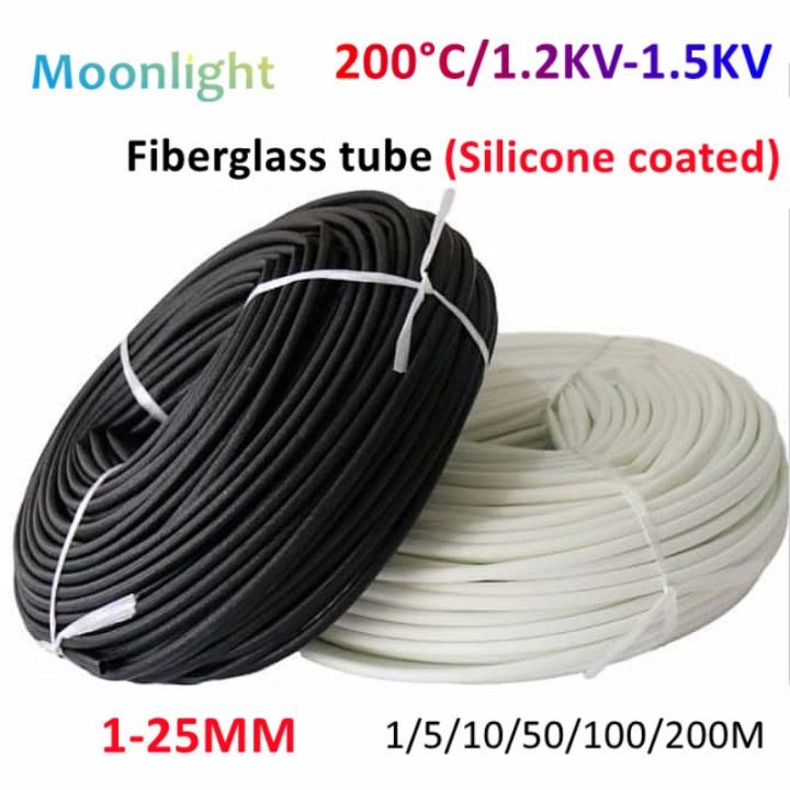 Fiberglass 1- 25mm Silicone Resin Coated Insulated Soft Chemical Glass ...