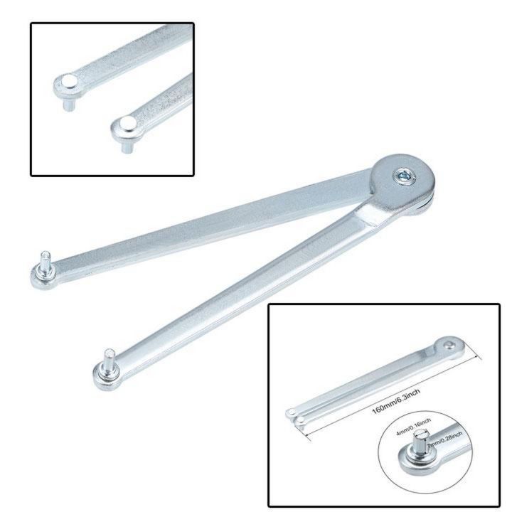 Universal Adjustable 2 Pin Spanner Wrench Angle Grinder Key for 4, 5, 6 ...