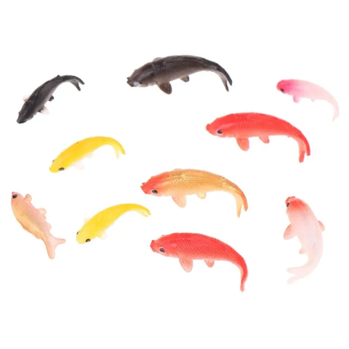 Beautiful Soft Goldfishes Models Handmade Mini Fish Ornament Simulation ...