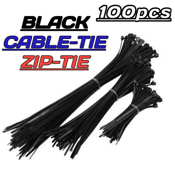 Best Quality BLACK Nylon Cable Tie / ZIP TIE size 4, 6, 8, 10, 12, 14 ...
