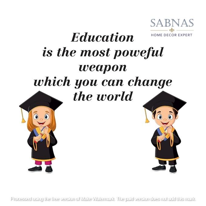 Sabnas Printed Education Inspirational Quote Wall Decal Sticker Vinyl ...