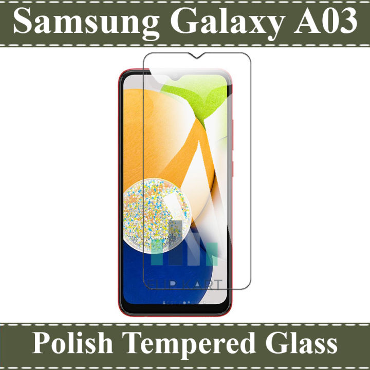 Samsung Galaxy A03 Glass Protector Tempered Polish Screen Protection For Samsung Galaxy A03 ...