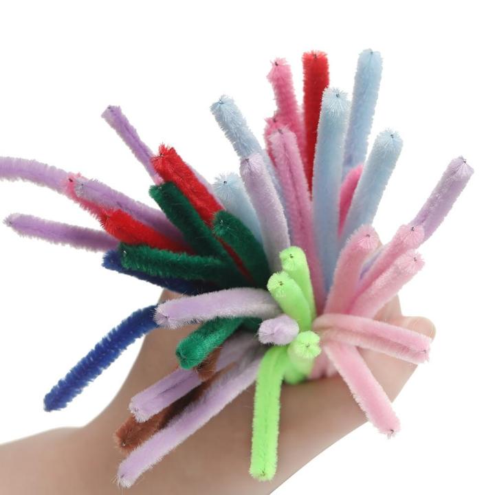 St. kunkka 20-50pcs 30cm Velvet Twist Thread Chenille Sticks Handmade ...