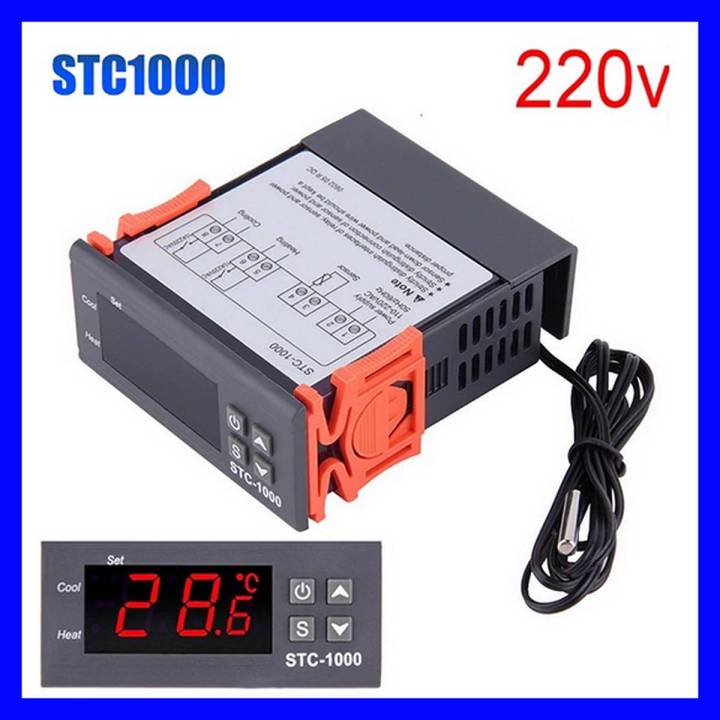 Stc 1000 Digital Temperature Controller Thermostat Thermoregulator Incubator Relay Led 10a