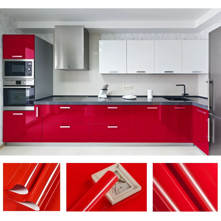Wallpaper PVC Sheet For Kitchen Cabinet , Door , Wall ,Table , Fridge ...