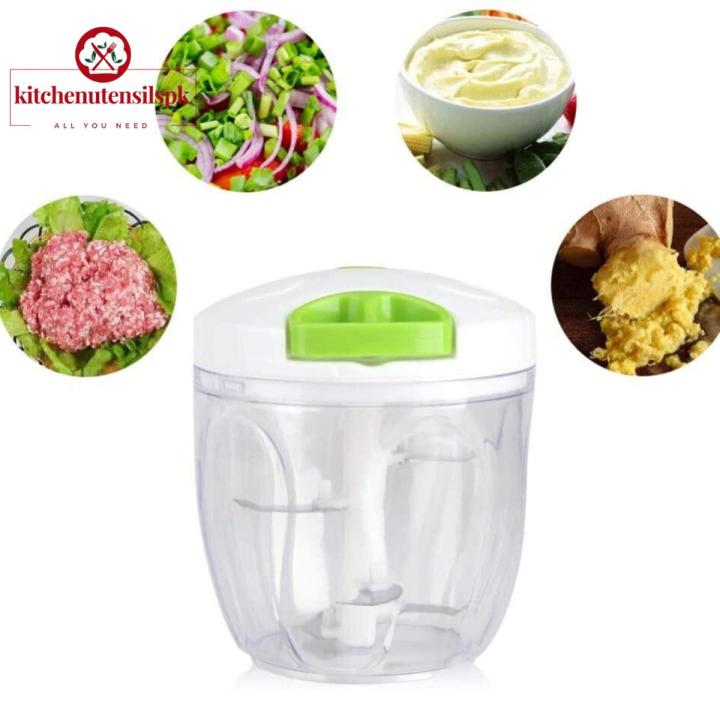 Manual Hand Chopper 5 Blades Multi-functional Manual Food Chopper And ...
