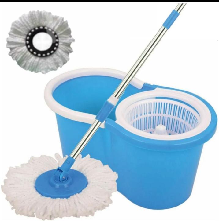 Spin Magical Mop Set plastic bucket- spin mop 60 Easy to Use Spin Mob ...