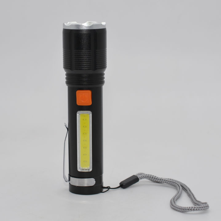 COB Light LED Flashlight torch with telescopic zoom illumination | Daraz.pk